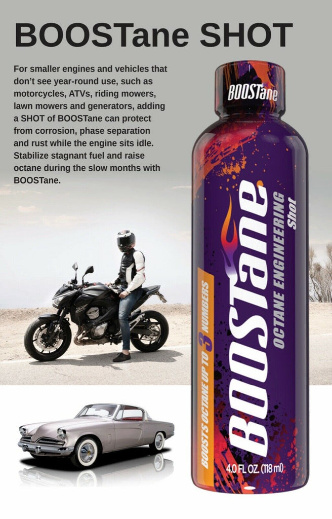 BOOSTane Shot Octane Booster 96 Octane for 16 Gallons (4-Ounce Bottle ...